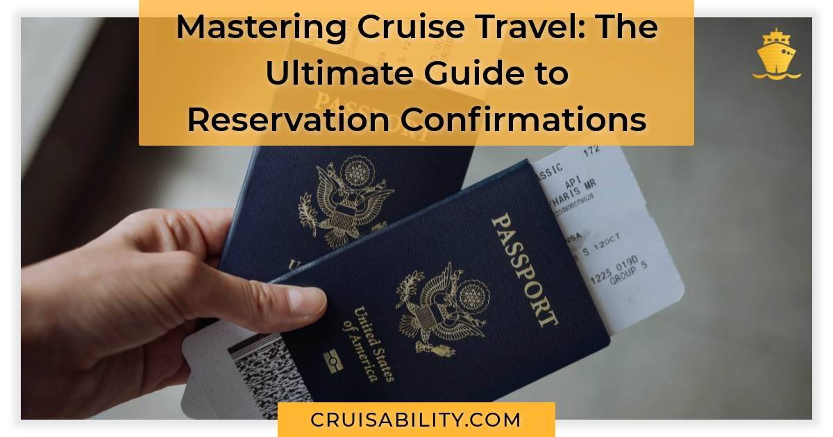 Mastering Cruise Travel: The Ultimate Guide to Reservation ...